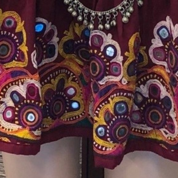 Shimmy....Shimmy | Skirts | Vintage India Rajasthan Embroidered Shisha ...